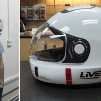 Livmap augmented reality motorcycle helmet